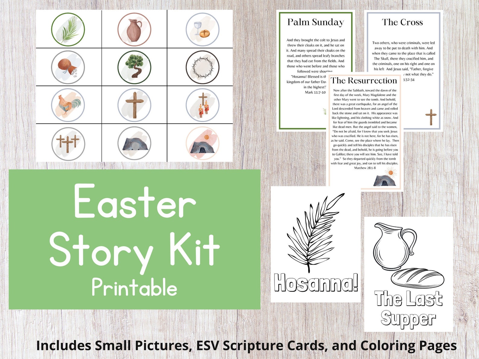 Easter Story Kit Printable | Holy Week | Resurrection Eggs Printables ...