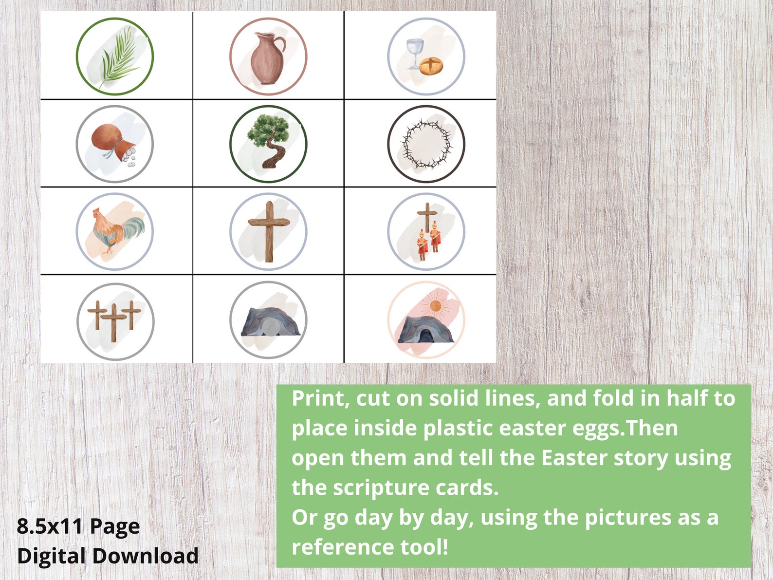 Easter Story Kit Printable | Holy Week | Resurrection Eggs Printables ...