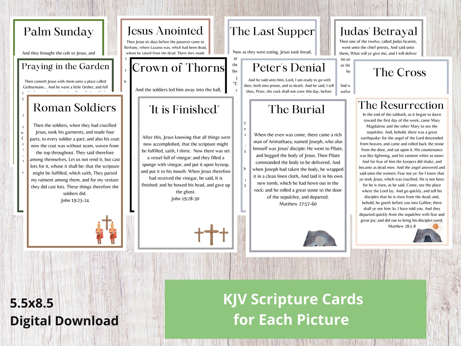 Easter Story Kit Printable | Holy Week | Resurrection Eggs Printables ...