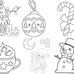 Full Digital Coloring Book, Christmas Coloring Book, Digital Christmas ...