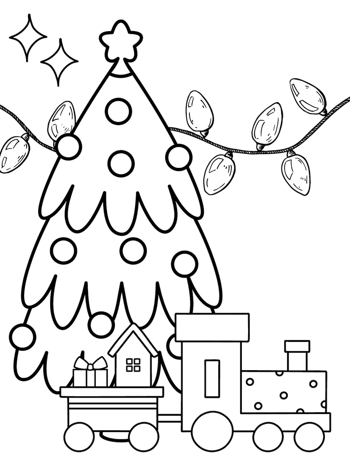 Full Digital Coloring Book, Christmas Coloring Book, Digital Christmas ...