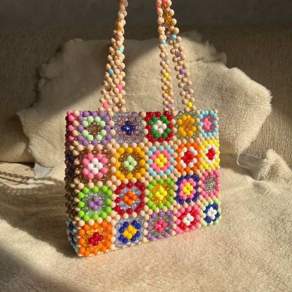 Vintage Beaded Bag - Etsy