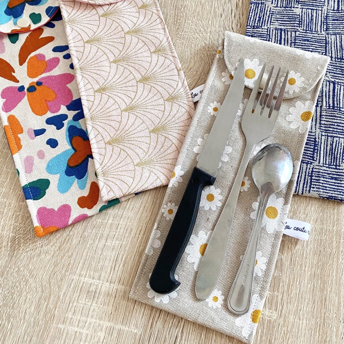 Létui range-couverts / pochette à couverts - Etsy France