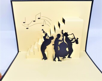 Music Pop up Card | Etsy