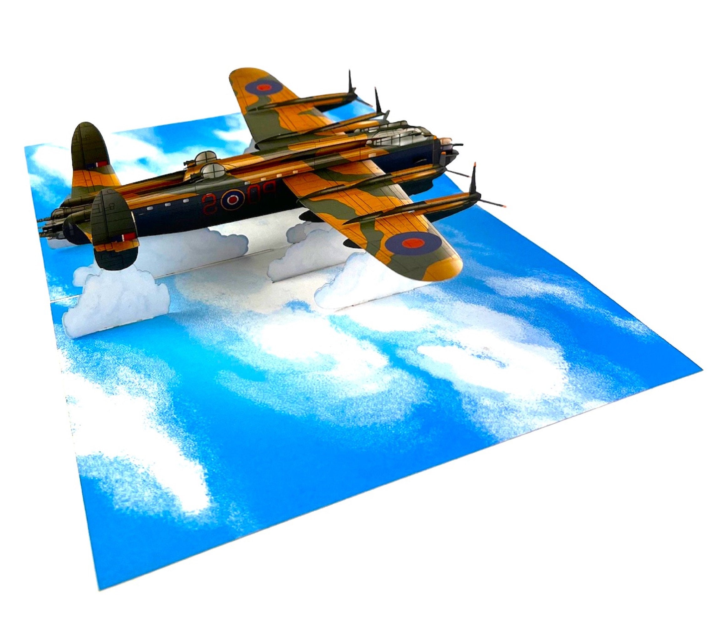 Handmade 3d Pop up Birthday Card Vintage Military Bomber Jet - Etsy