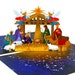 Handmade 3D Pop up Card Christmas Card Nativity Seasonal Greetings Baby ...