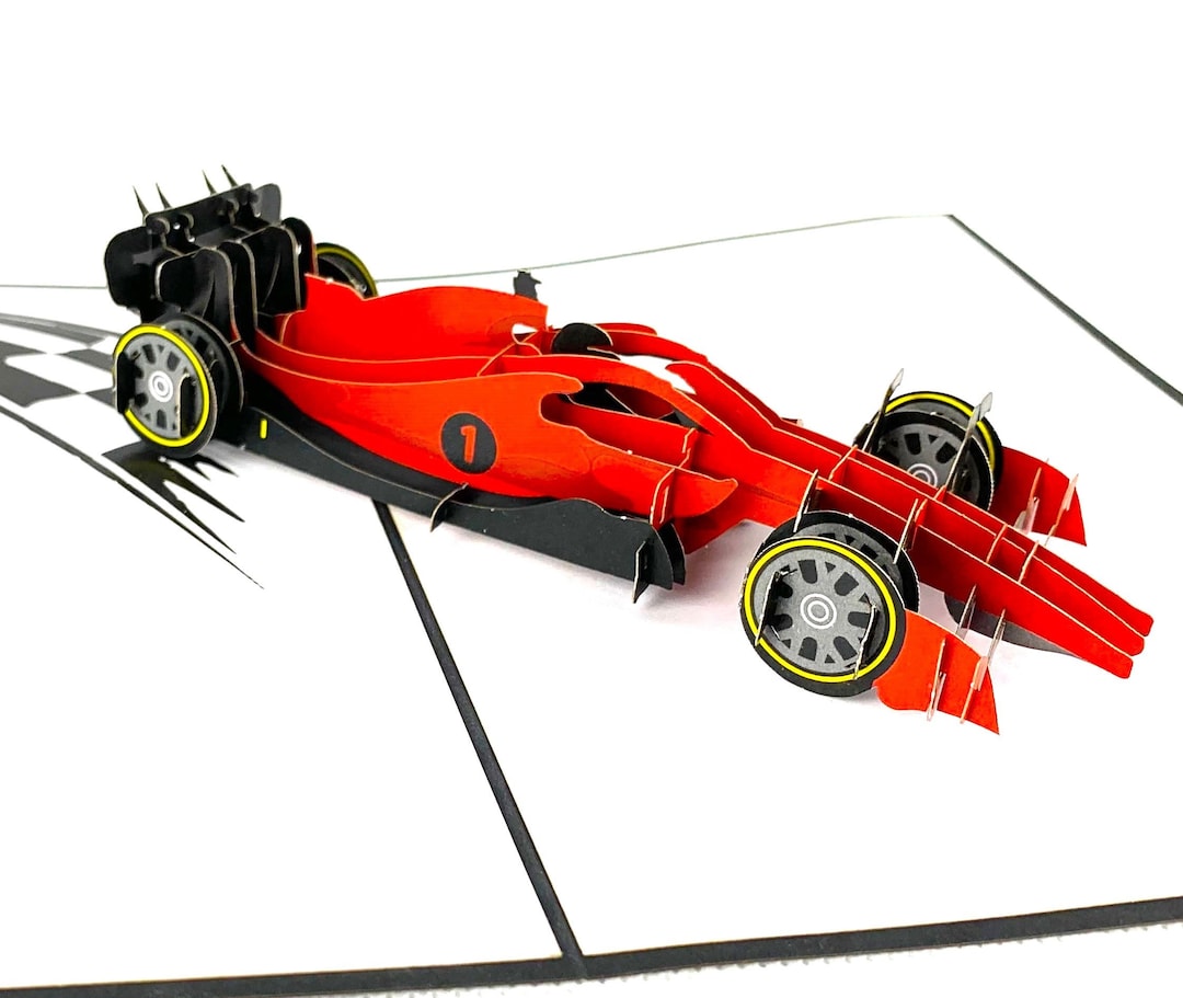 Handmade 3D Pop up Card Formula One F1 Race Car Birthday Anniversary ...