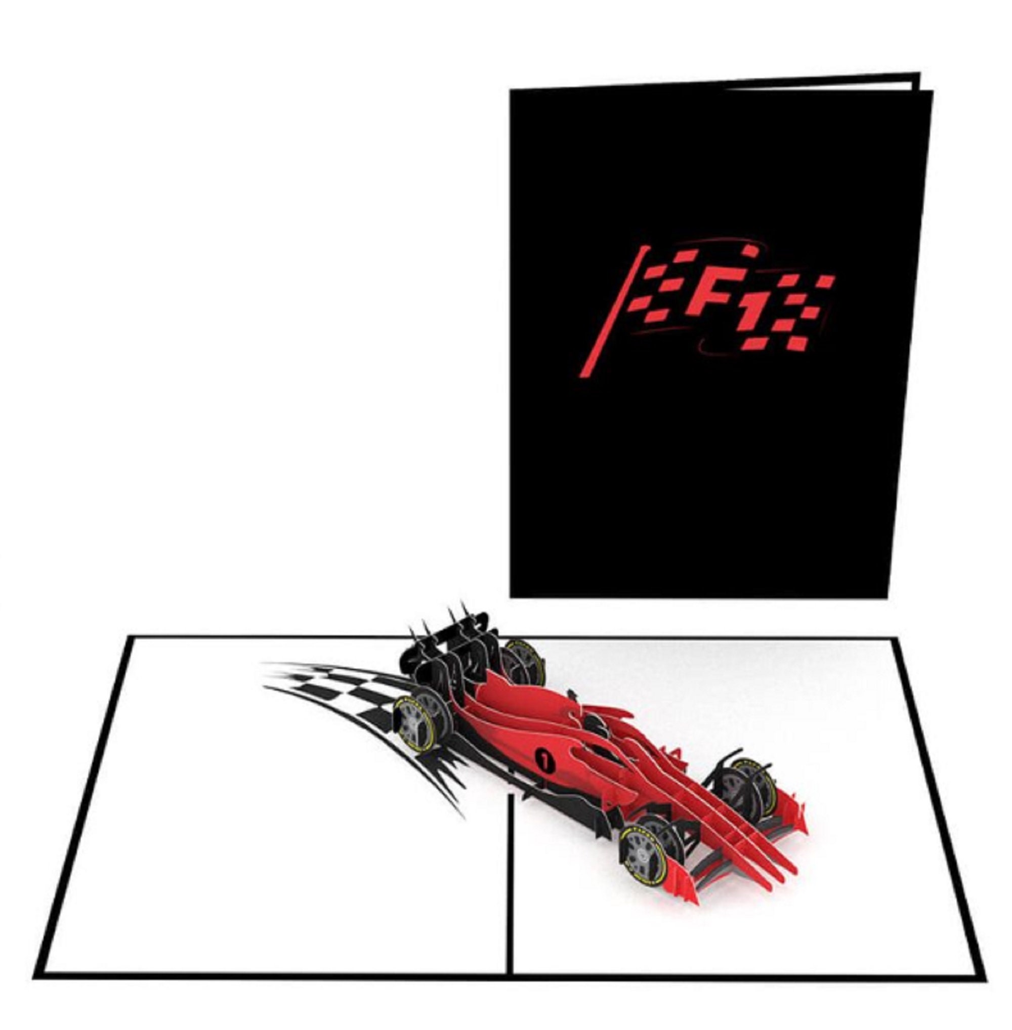 Handmade 3D Pop up Card Formula One F1 Race Car Birthday - Etsy UK