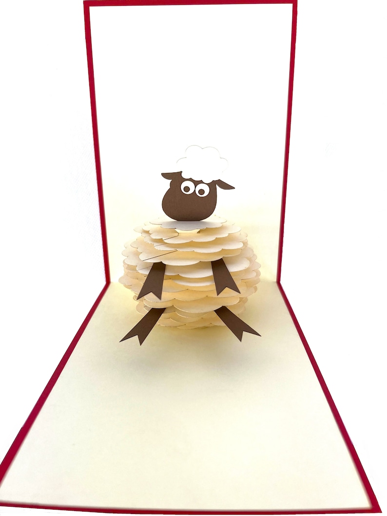 3D Popup Card Lamb Sheep Birthday Valentines Anniversary Gift - Etsy
