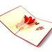 Handmade 3D Pop up Card Butterfly Flower Birthday Valentine's Mother's ...