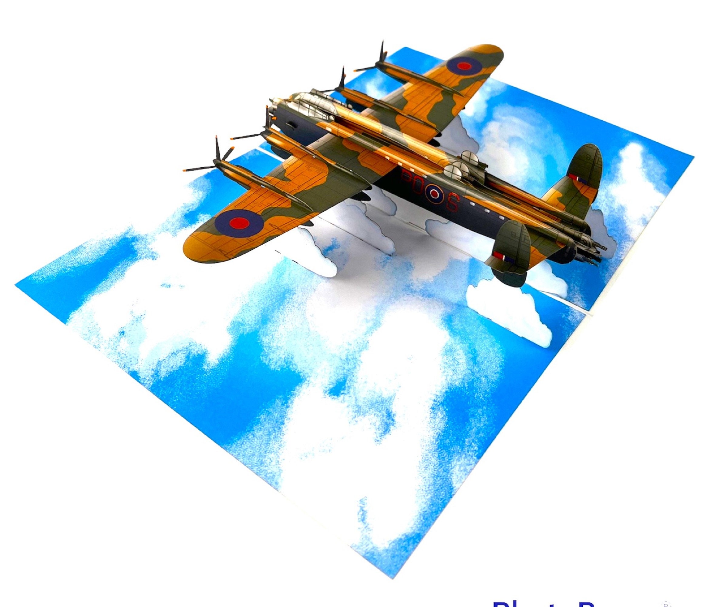 Handmade 3d Pop up Birthday Card Vintage Military Bomber Jet - Etsy
