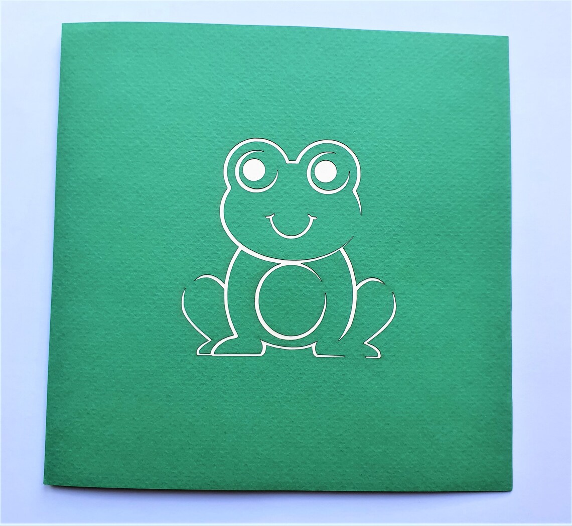 Handmade 3D Pop up Card Frog Birthday Anniversary Father's - Etsy