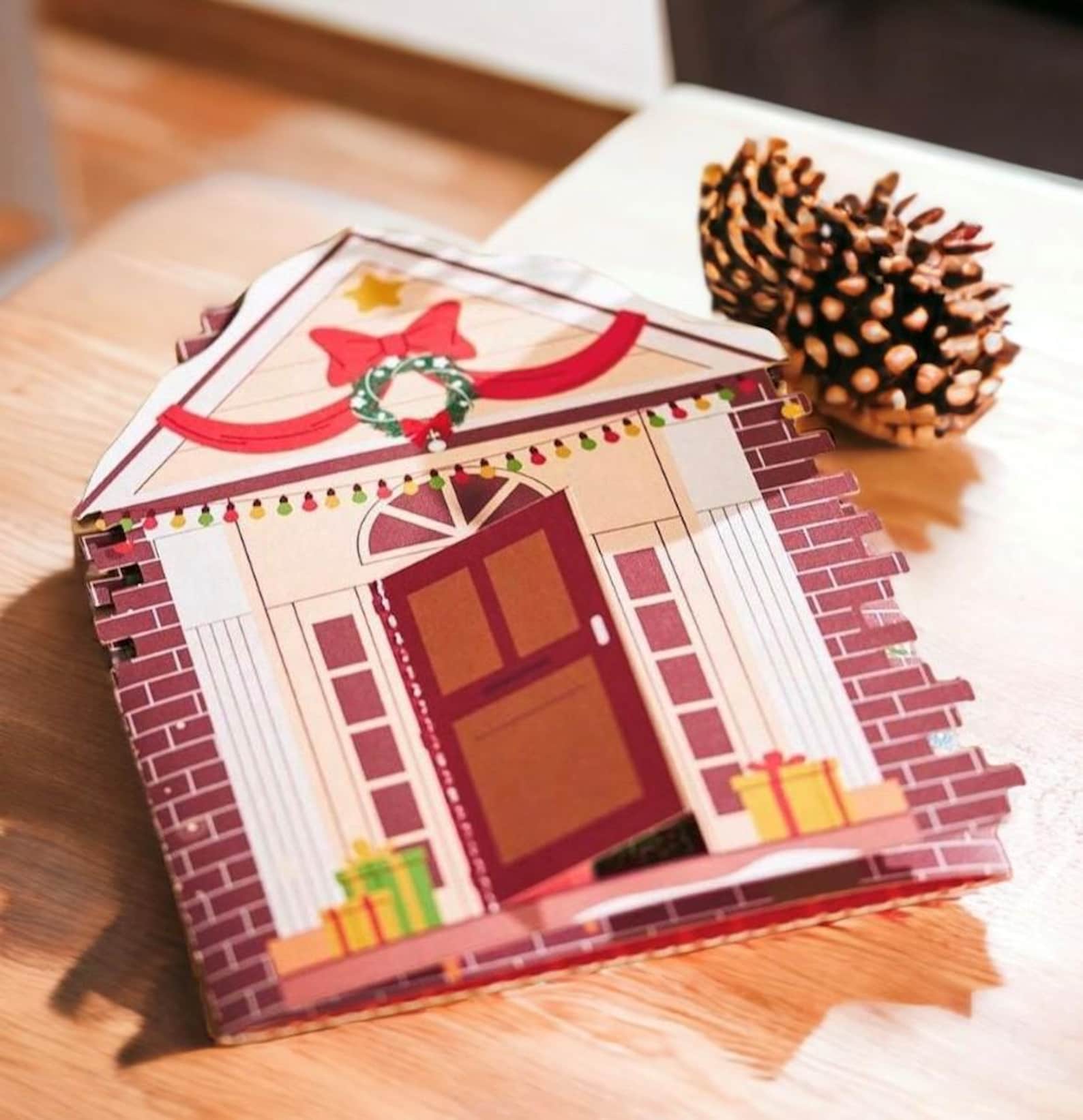 4D Pop up Card Cat Family Merry Christmas Greetings Celebration XMAS - Etsy