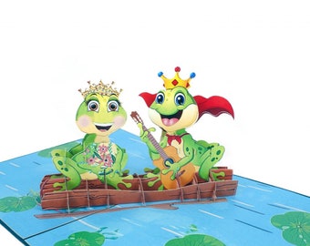 Pop up Frog Birthday Card - Etsy