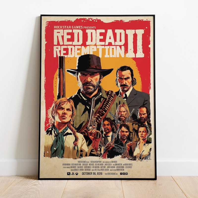 Red Dead Redemption 2 Poster - Etsy