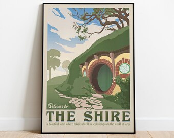 The Shire Map Poster - Etsy