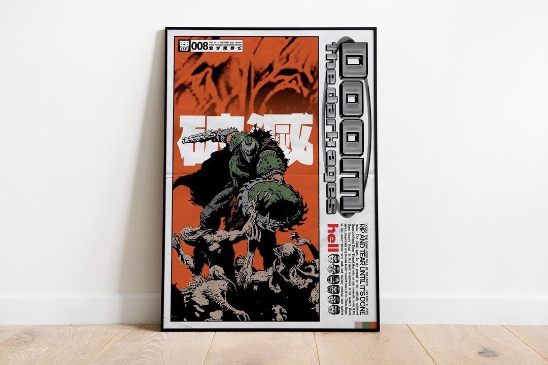 Doom Poster - Video Game Poster - Doom New Game Poster - Doom Video ...