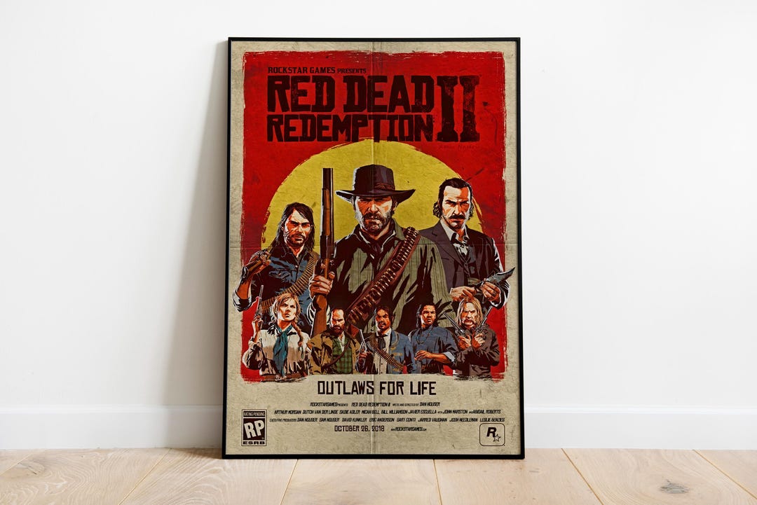 Red Dead Redemption 2 Poster - RDR 2 Poster - Video Game Poster ...