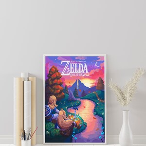 The Legend of Zelda Poster the Legend of Zelda Digital Print Legend of ...