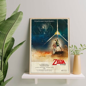 The Legend of Zelda Poster the Legend of Zelda Digital Print Zelda Game ...