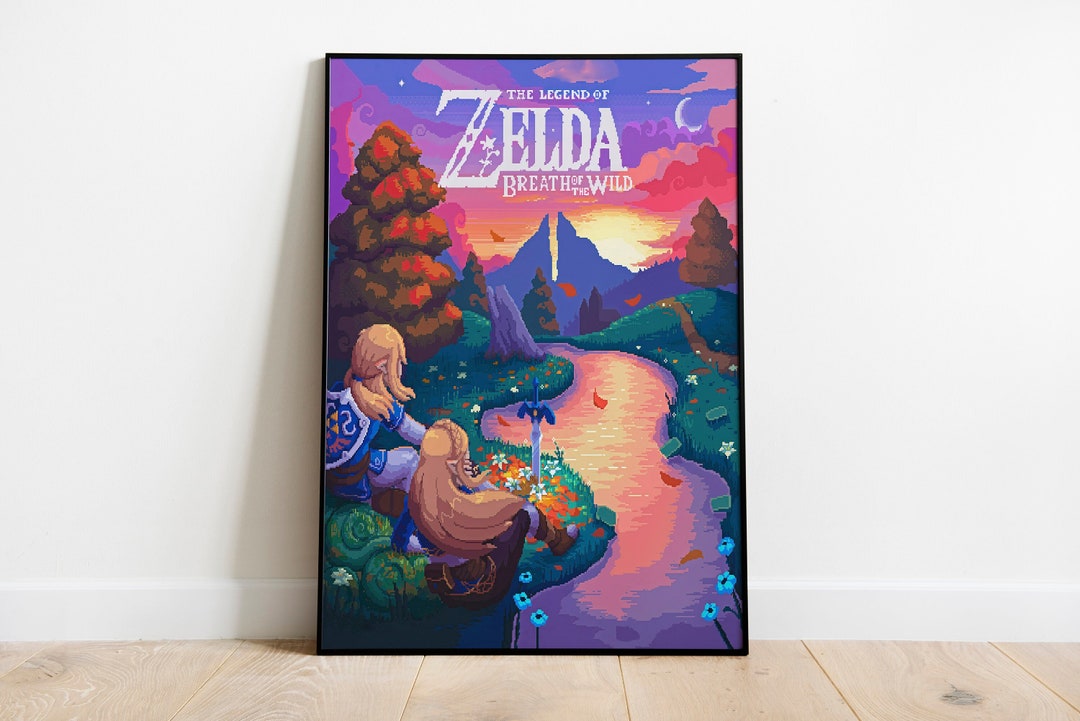 The Legend of Zelda Poster the Legend of Zelda Digital Print Legend of ...