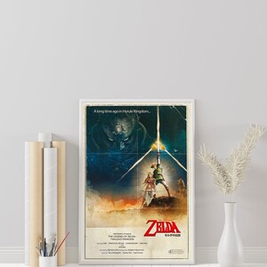 The Legend of Zelda Poster the Legend of Zelda Digital Print Zelda Game ...