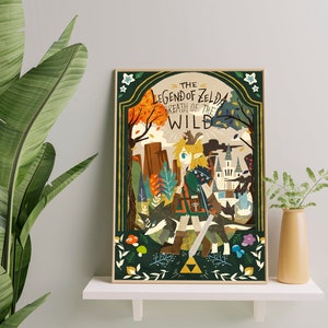 The Legend of Zelda Travel Poster - Legend of Zelda Poster - Zelda Home ...