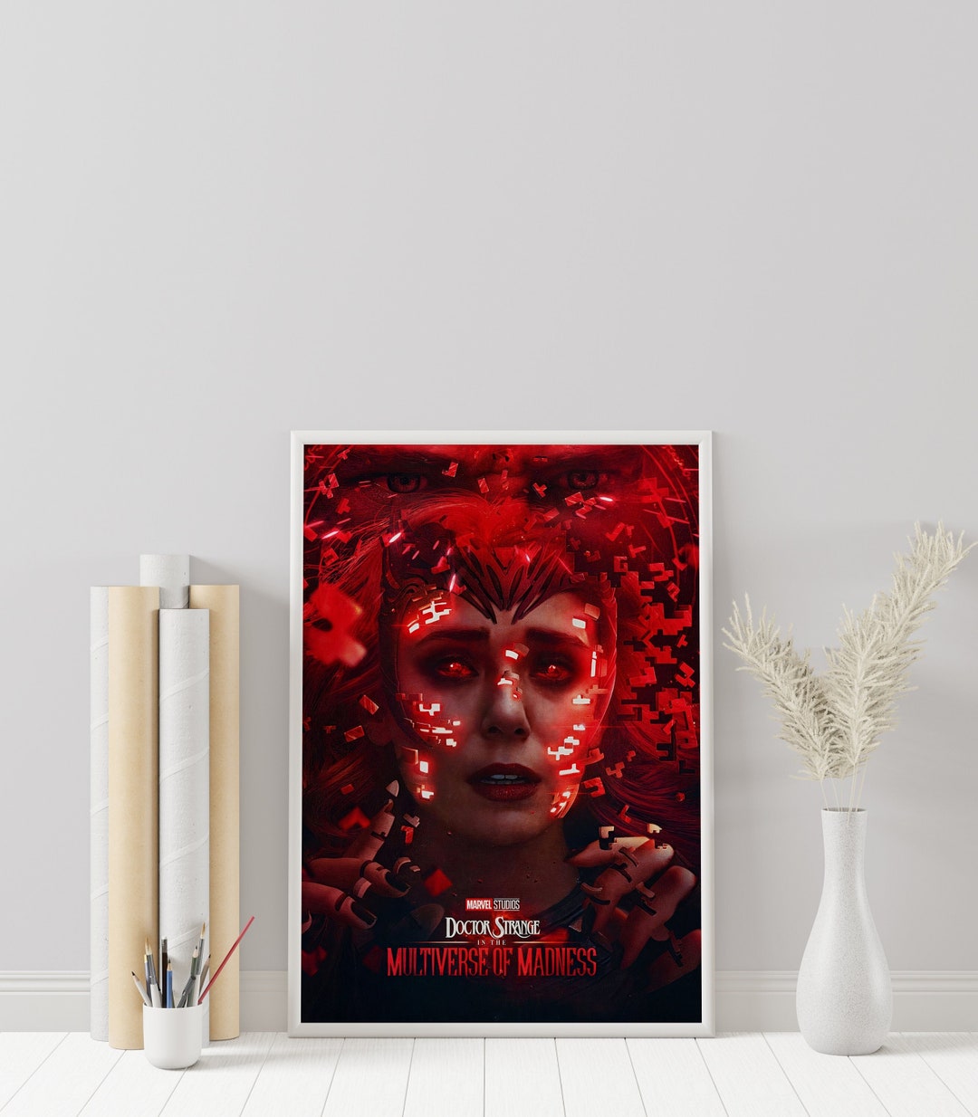 Doctor Strange Multiverse of Madness Movie Poster scarlet - Etsy