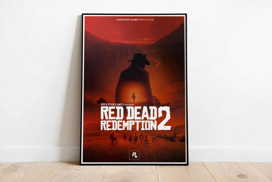 Red Dead Redemption 2 Poster RDR 2 Poster Video Game Poster Arthur ...