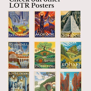 Lord of the Rings Poster, Erebor Poster, Map of Middle Earth, Lord of ...