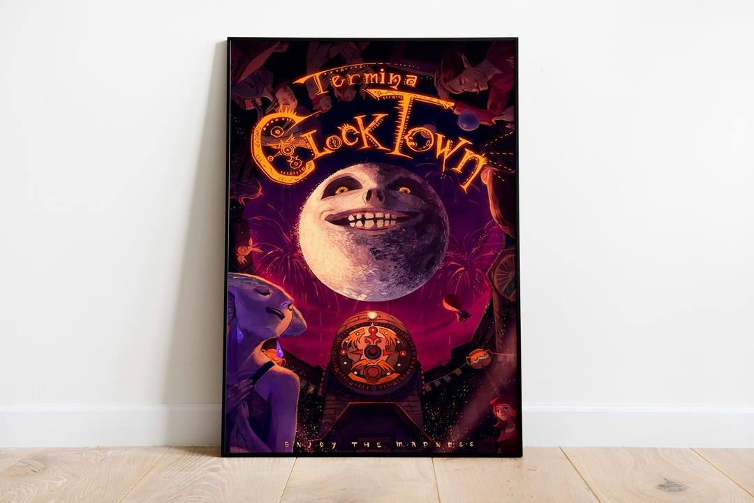 Zelda Poster - Zelda Clock Town Art - the Legend of Zelda Poster ...