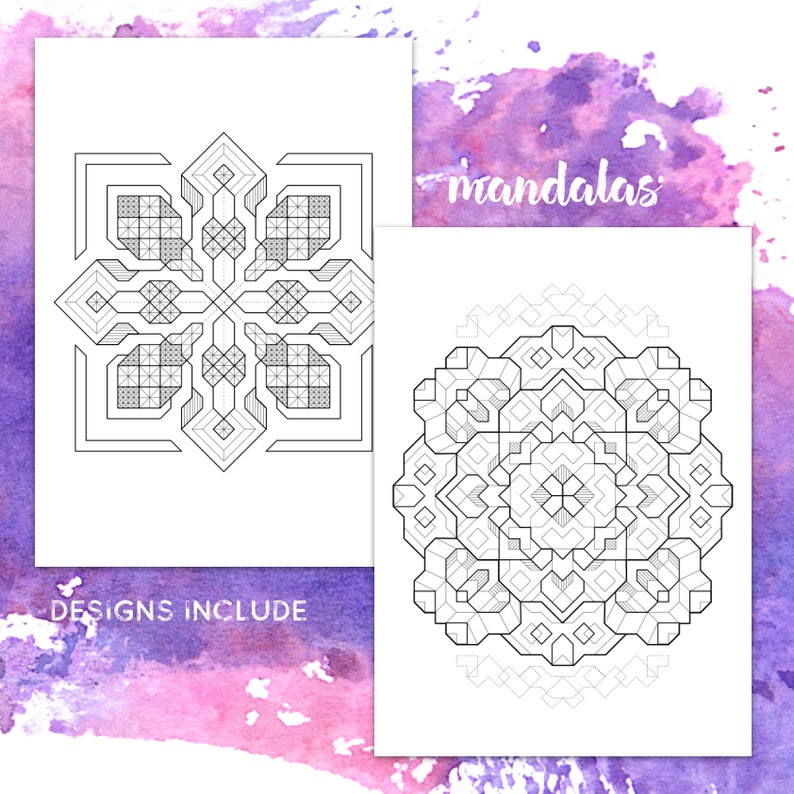 Geometric Meditations – printable Mindfulness Colouring Book With 30 ...