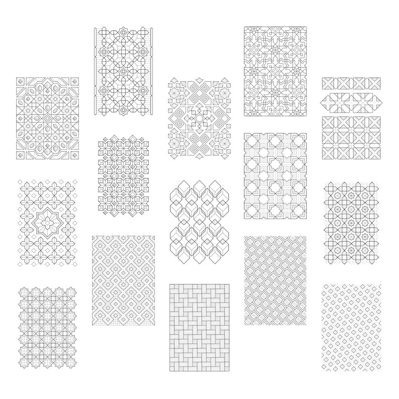 Geometric Meditations – printable Mindfulness Colouring Book With 30 ...