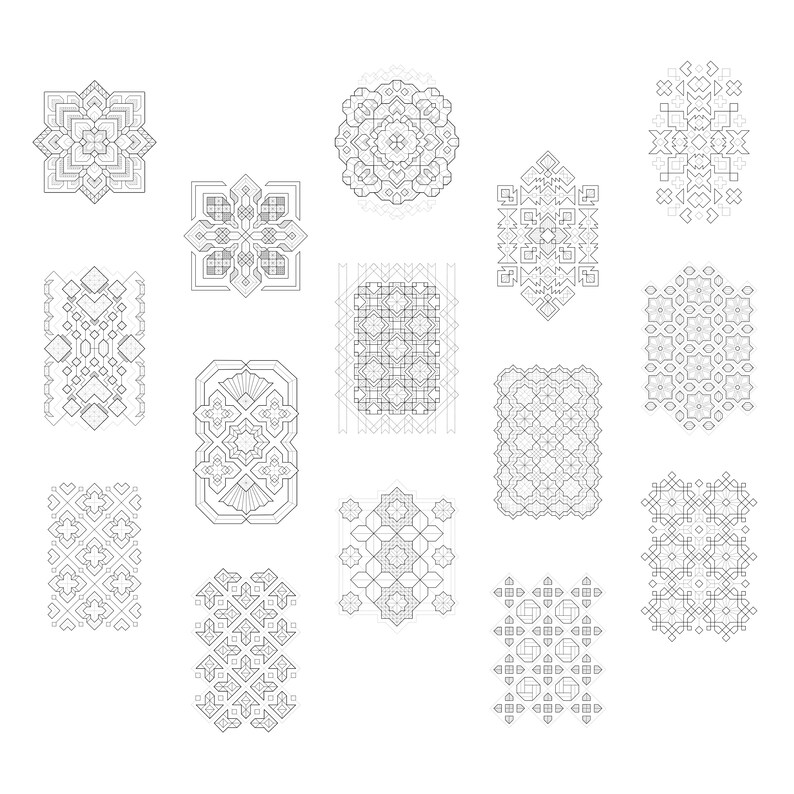 Geometric Meditations – printable Mindfulness Colouring Book With 30 ...