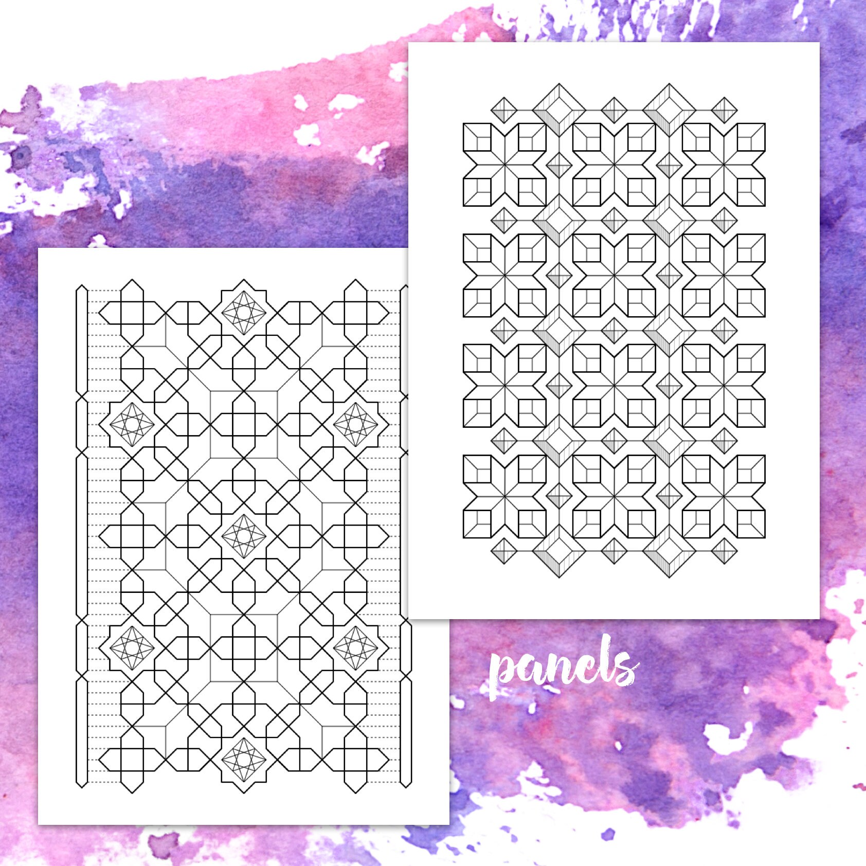 Geometric Meditations – printable Mindfulness Colouring Book With 30 ...