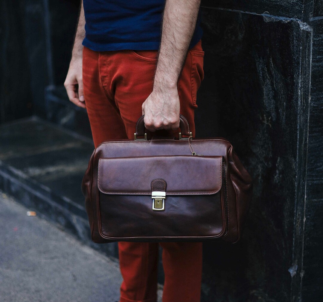 Leather Doctor Bag, Women Medical Bag,men's Large Medical Bag,leather ...