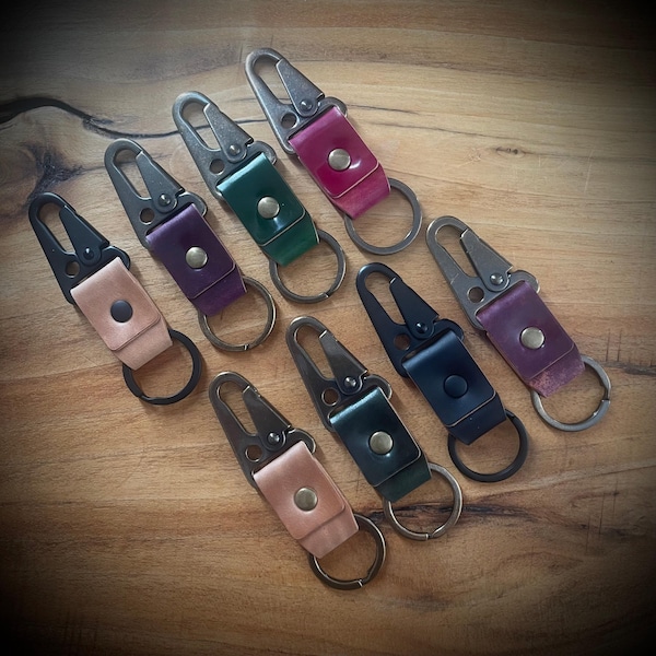 Apple AirTag Keychain Wax Leather - Etsy