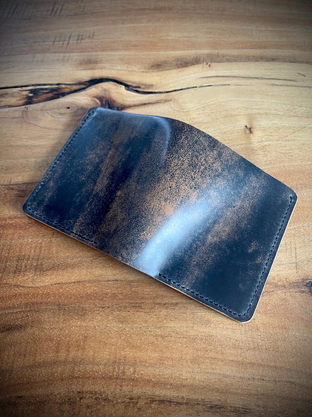 The Lark - Black Marbled Shell Cordovan and Aqua Pueblo - Etsy