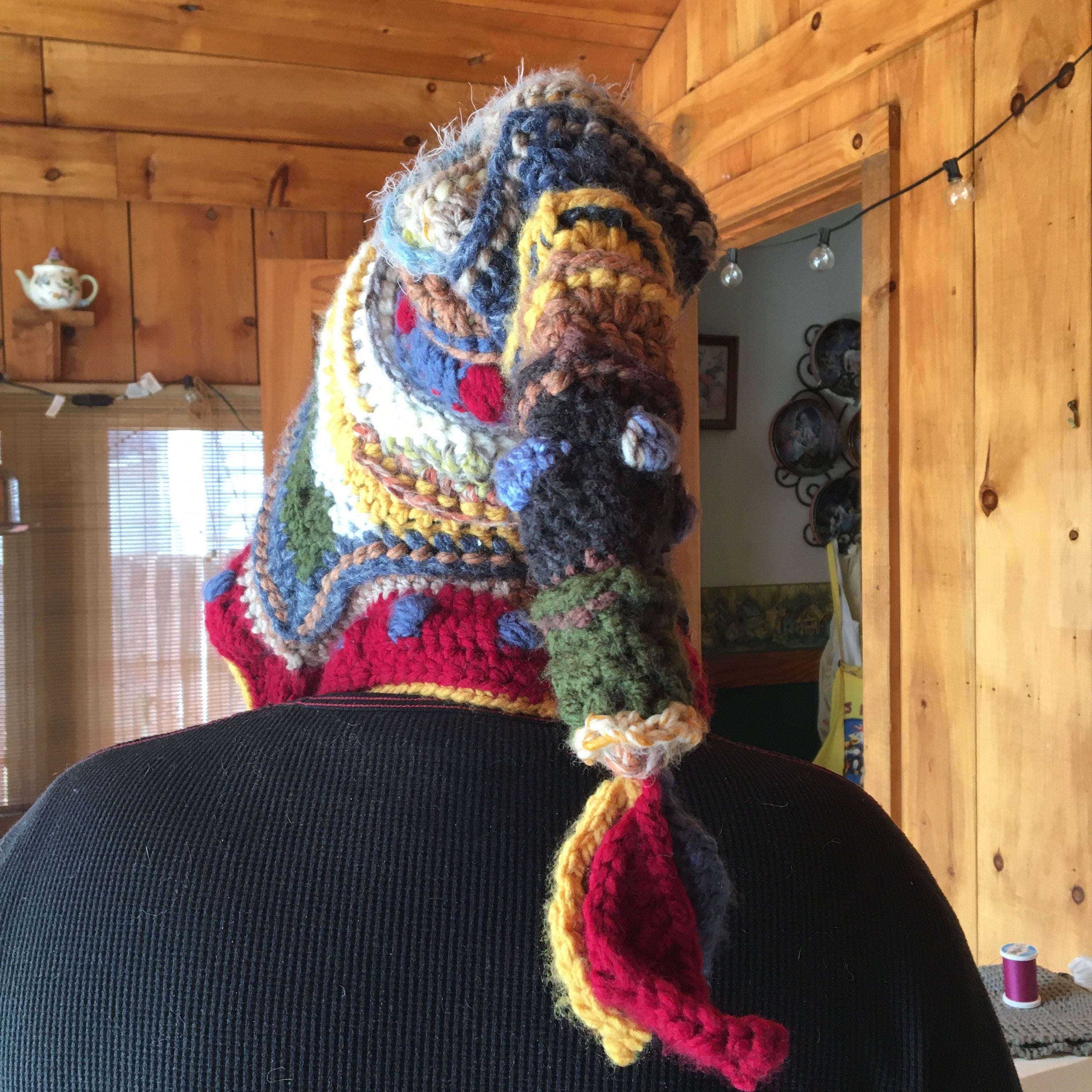 FAE ELF HOOD Long Tailed Hat, Crochet Hoods, Fairy Hat, Fantasy ...