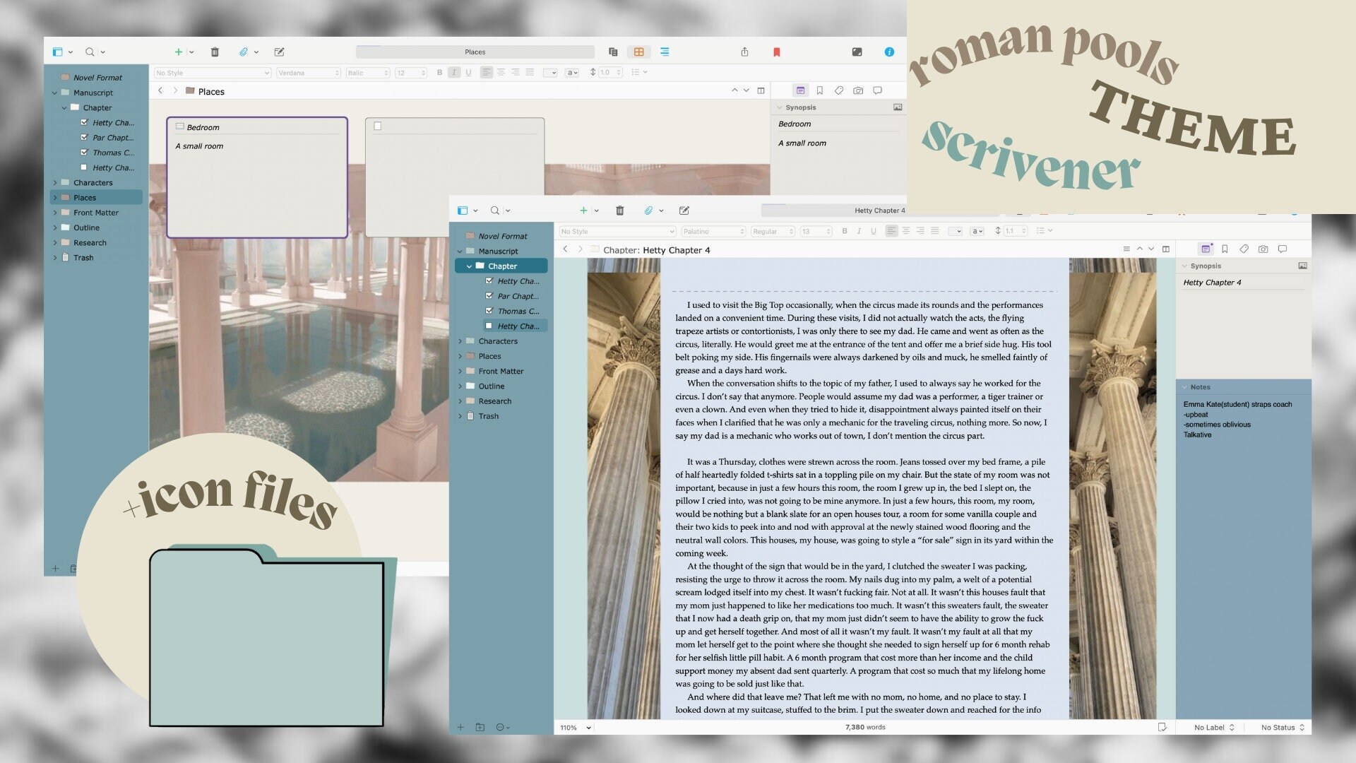 Roman Pools Scrivener Theme - Etsy