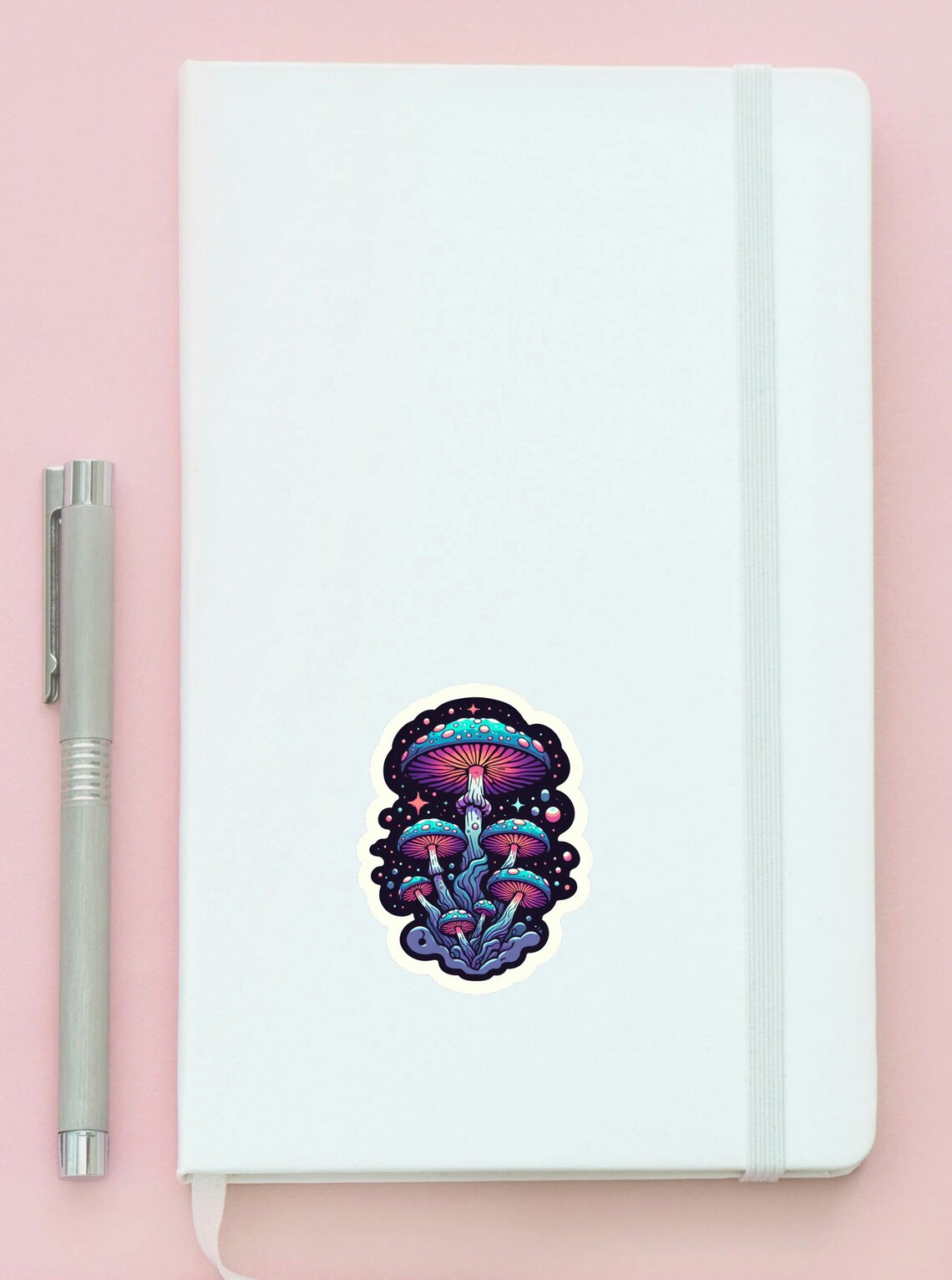 Psychedelic Mushroom Vinyl Sticker: Celestial Trippy Art - Etsy
