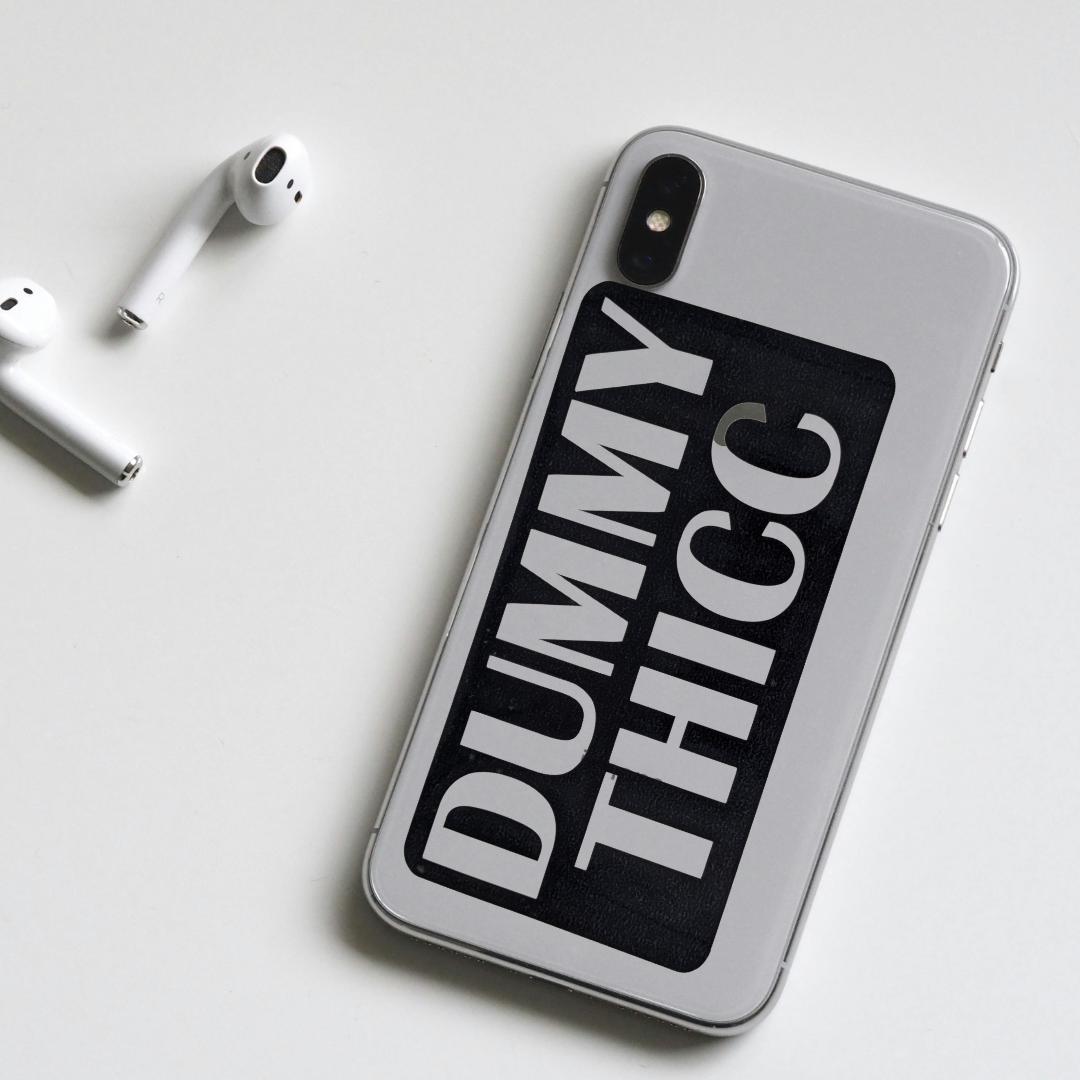 Dummy Thicc Vinyl Decal -custom Vinyl Decal for Cars, Watter Bottles ...