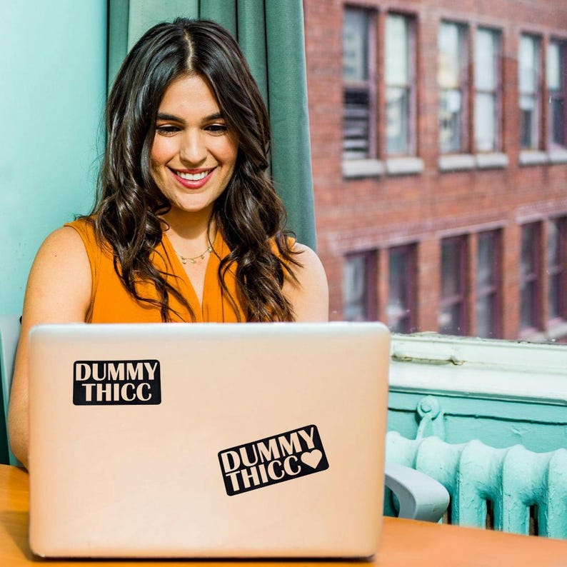 Dummy Thicc Vinyl Decal -custom Vinyl Decal for Cars, Watter Bottles ...