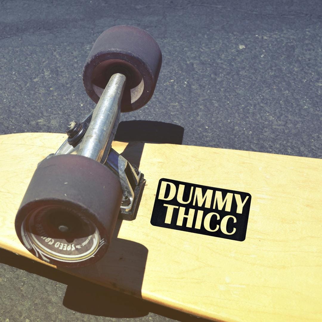 Dummy Thicc Vinyl Decal -custom Vinyl Decal for Cars, Watter Bottles ...