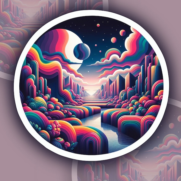 Trippy Sticker - Etsy