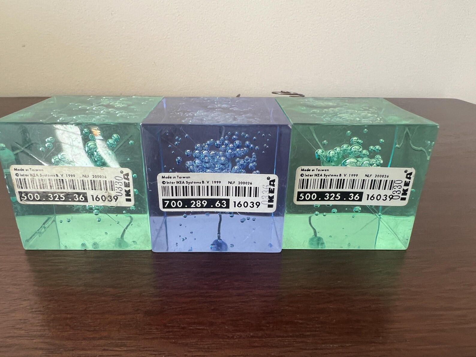 Trio of 1999 Ikea Lucite/acrylic Cube Photo Holders - Etsy
