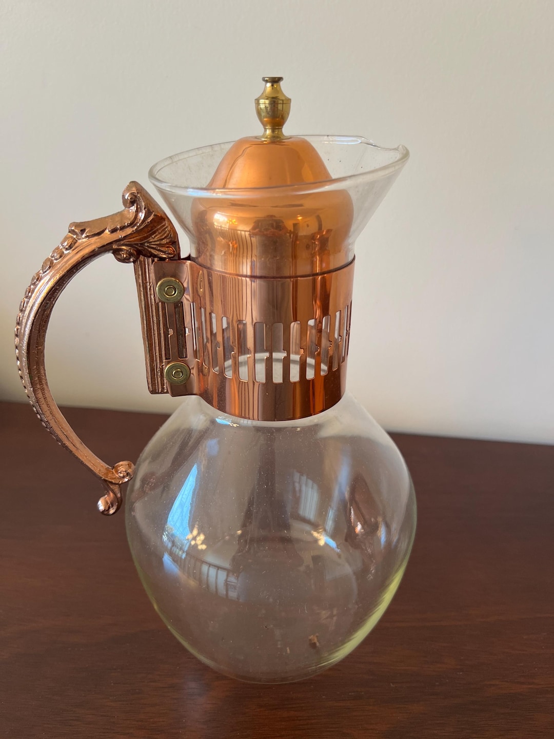 Vintage Princess House Copper Coffee Carafe With Warming Stand - Etsy