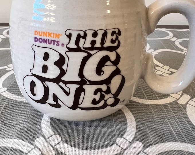 1980s Vintage Dunkin' Donuts "the Big One" Coffee Mug - Etsy
