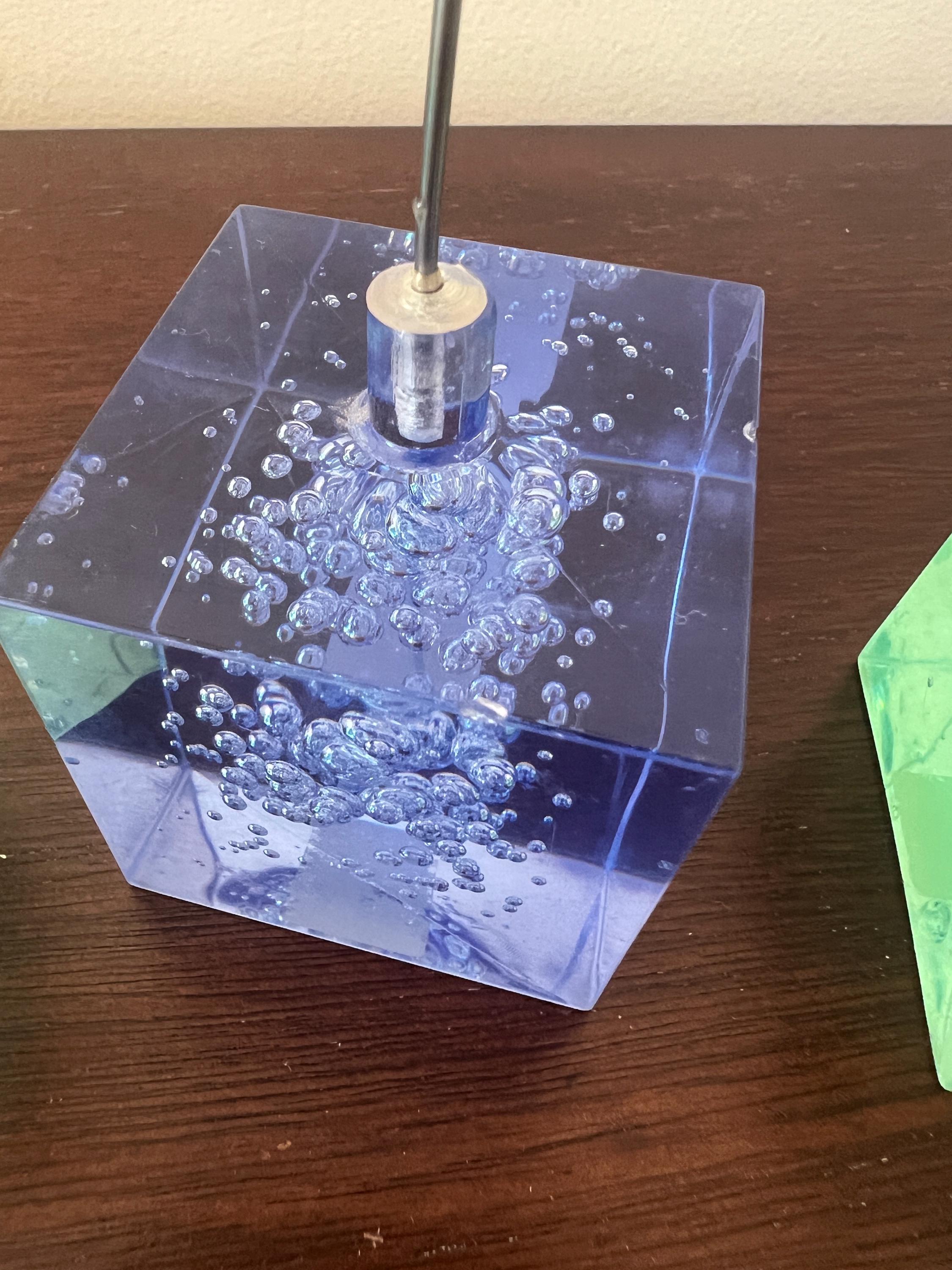 Trio of 1999 Ikea Lucite/acrylic Cube Photo Holders - Etsy