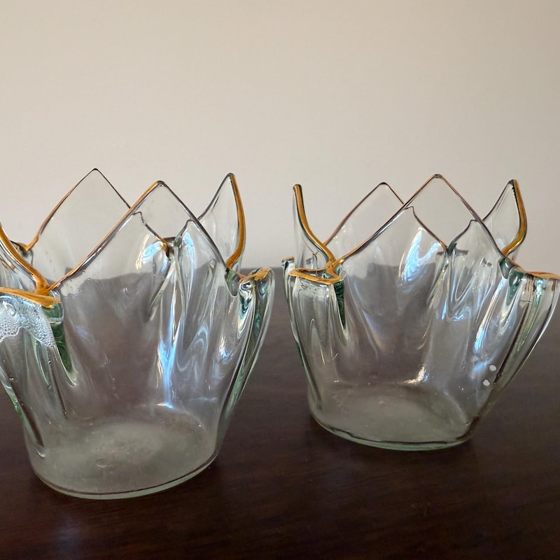 Clear Glass Handkerchief - Etsy